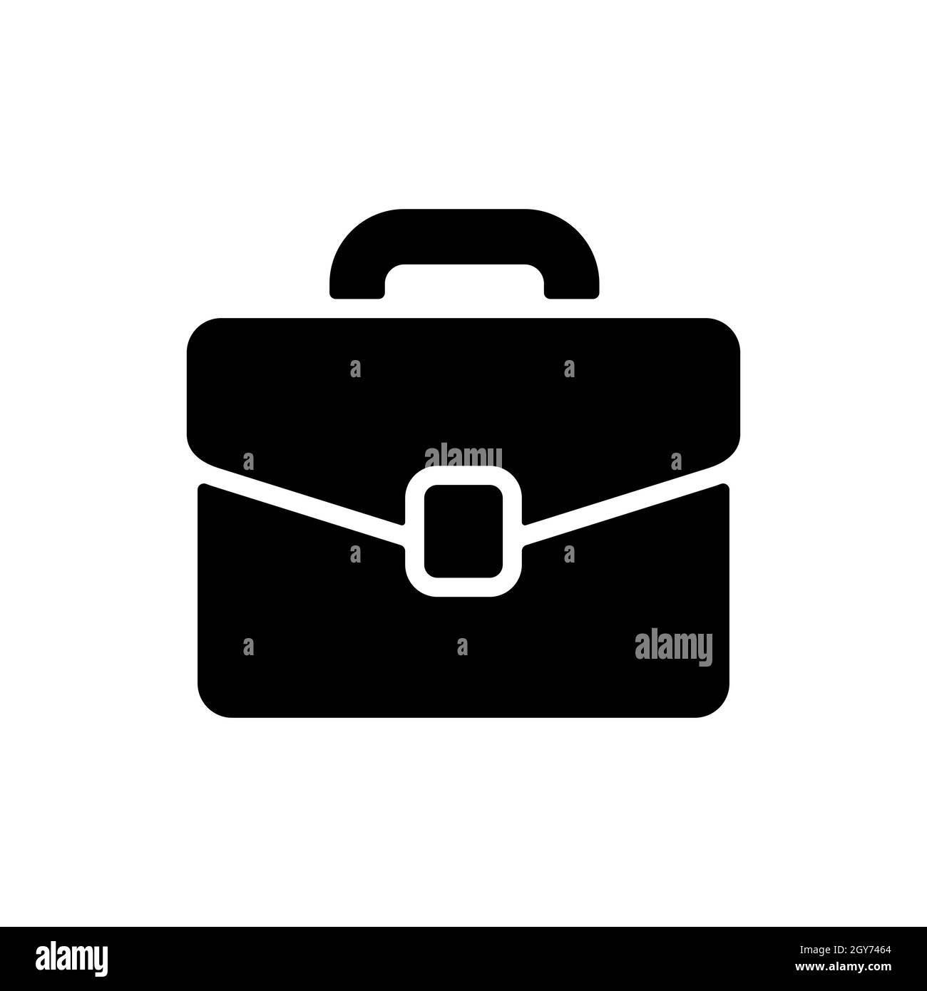 Briefcase vector glyph icon. Business sign. Graph symbol for your web ...
