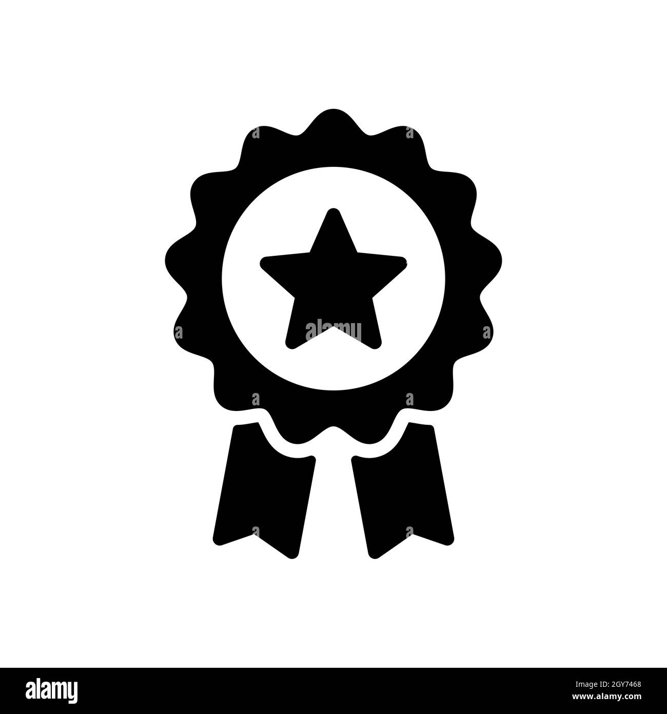 Badge glyph icon in trendy outline. Award. Finances sign. Graph symbol ...