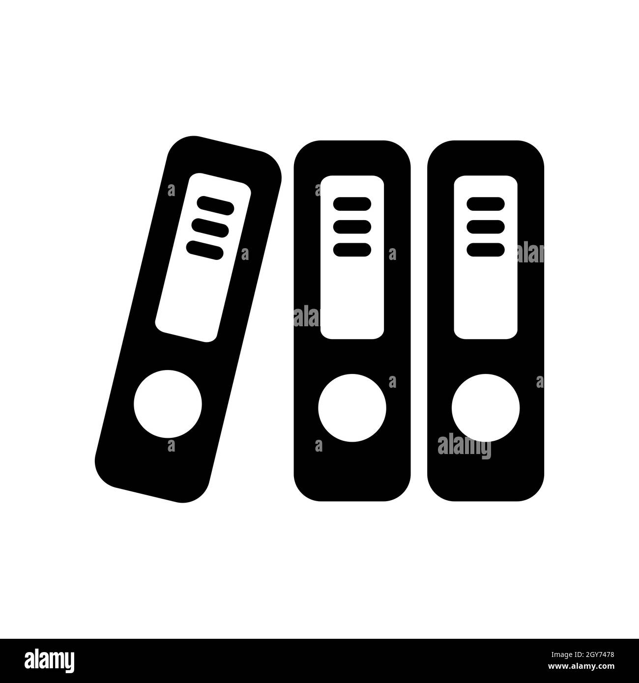 File Folder outline glyph icon. Workspace sign. Graph symbol for your ...