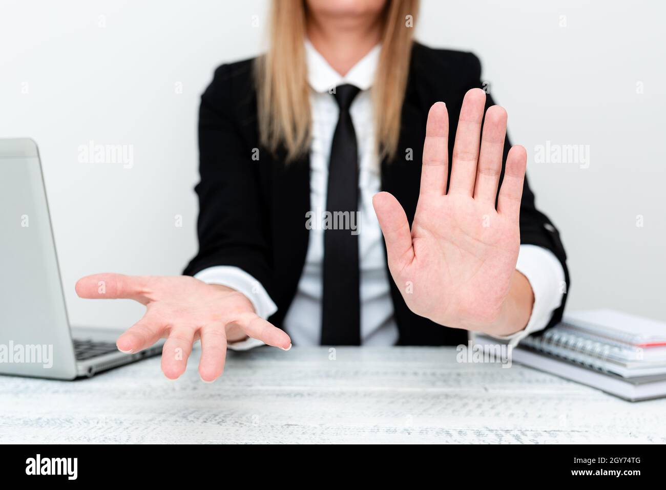 Explaining Company Problem, Abstract Providing Dispute Solutions Stock ...