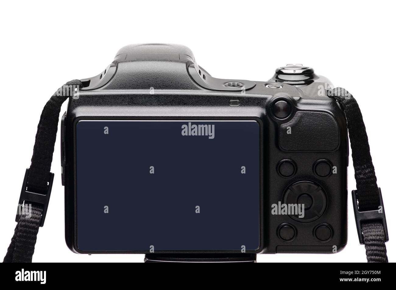 Digital photo camera on an isolated white background Stock Photo - Alamy