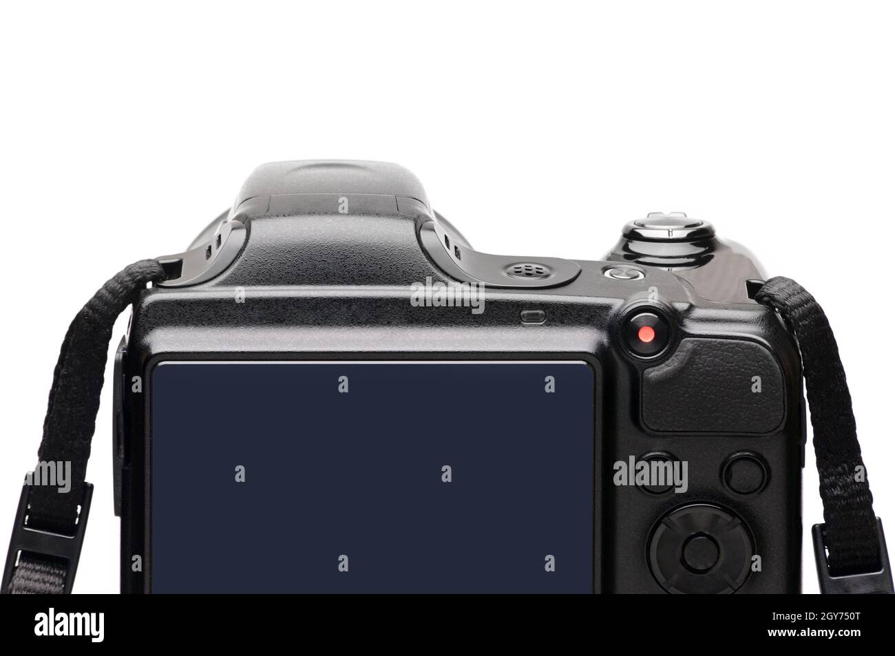 Digital photo camera on an isolated white background Stock Photo - Alamy