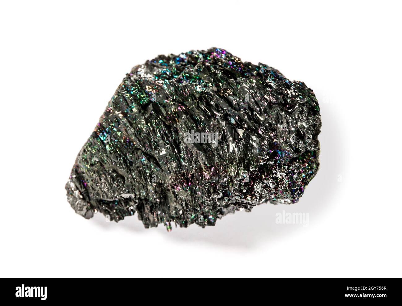 Carborundum rock isolated on a white background Stock Photo - Alamy
