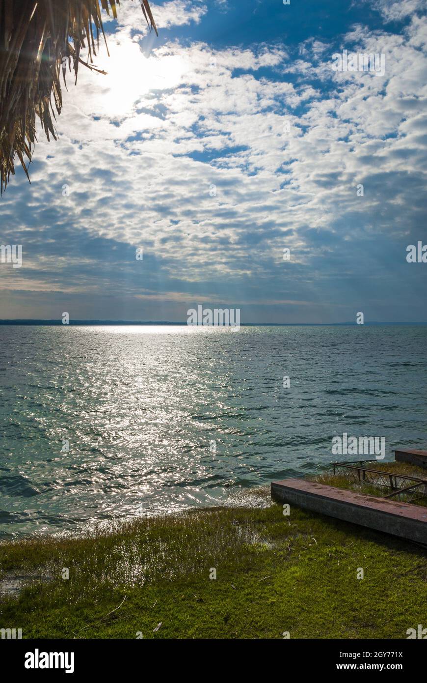 Lake Peten Itza in Guatemala, department of El Peten, Maya biosphere ...