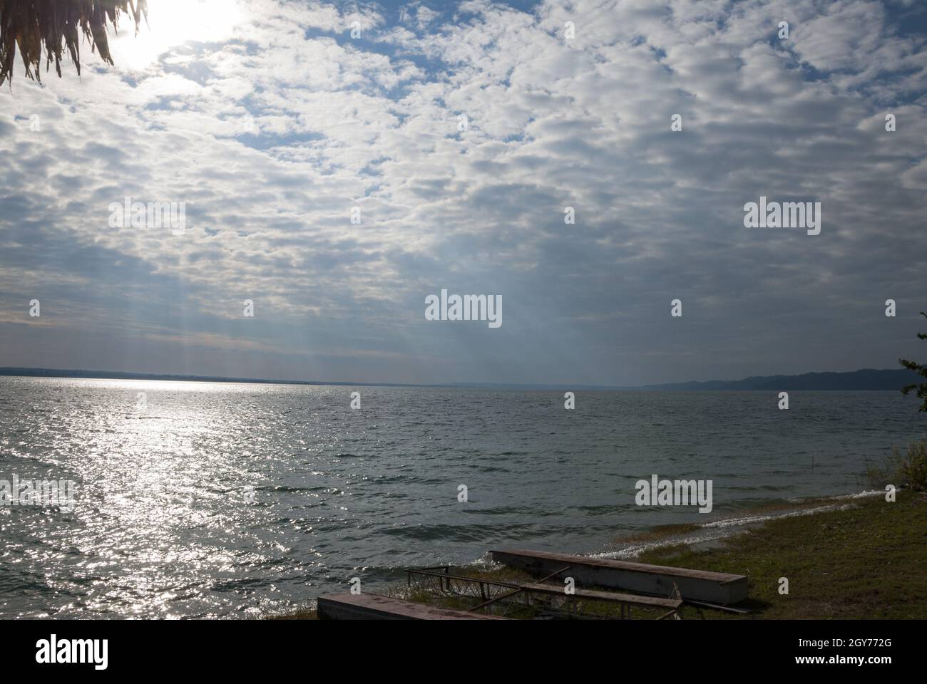 Lake Peten Itza in Guatemala, department of El Peten, Maya biosphere ...