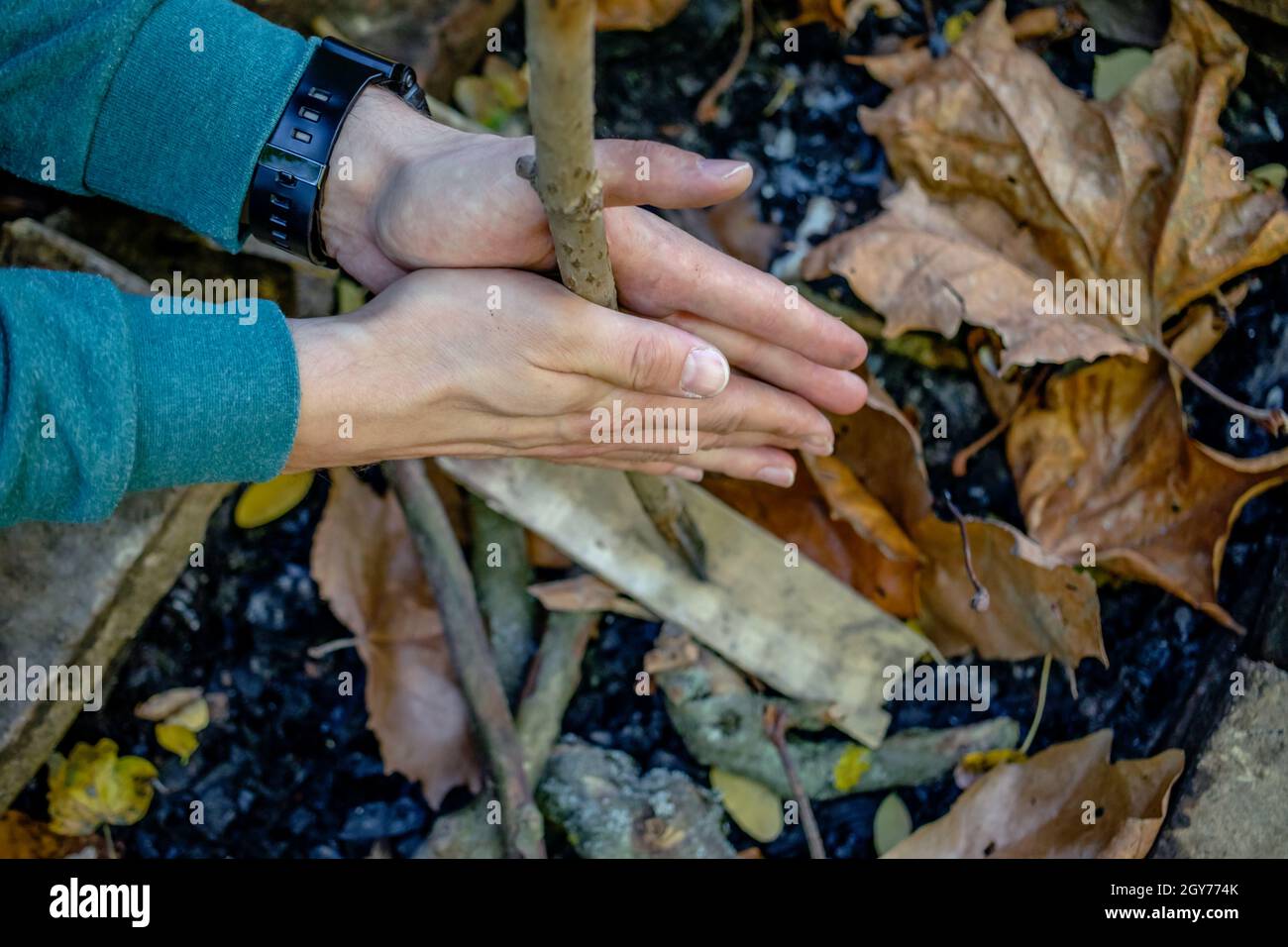 Friction Fire High Resolution Stock Photography and Images - Alamy