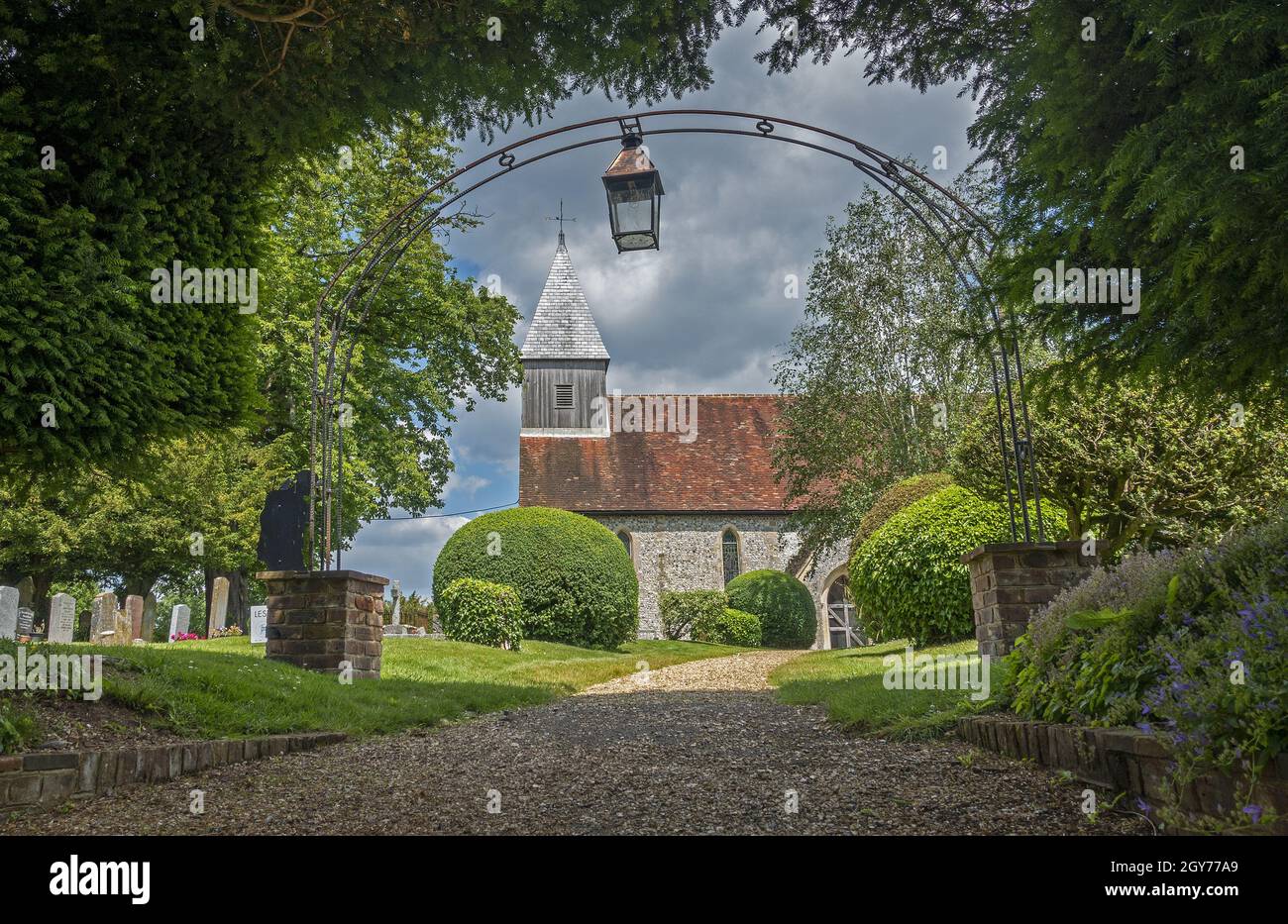 St Peter and St Paul's Church in the village of Exton in the Meon ...