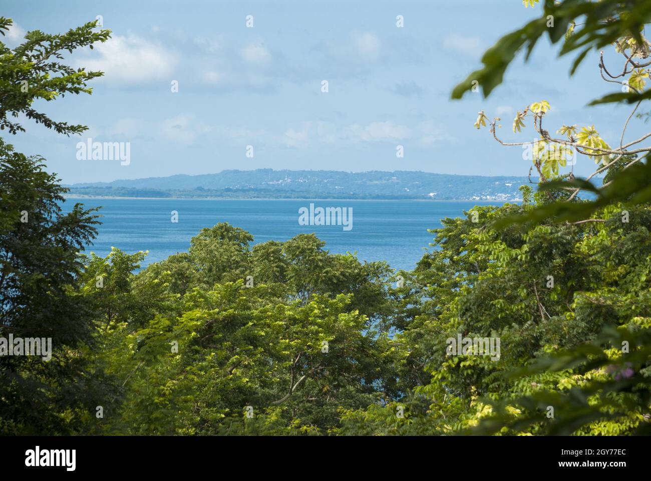 Lake Peten Itza in Guatemala, department of El Peten, Maya biosphere ...