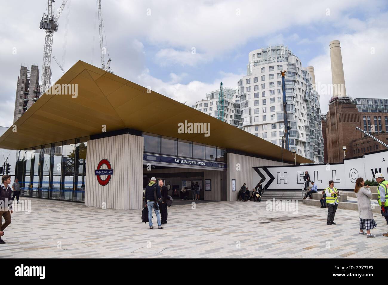 Battersea Power Station, a new London Underground station on the ...