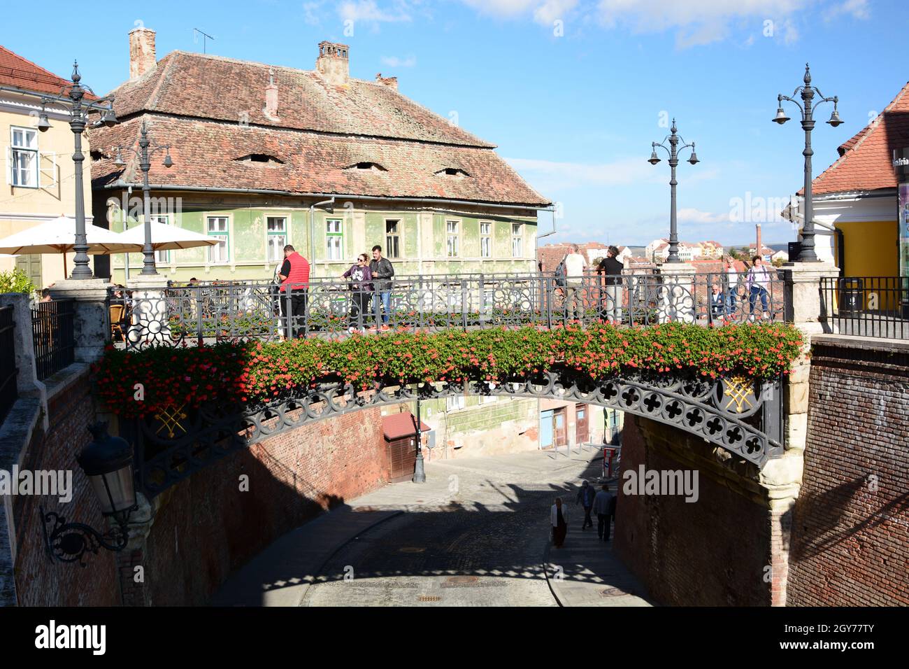 The bridge of lies. Sibiu. Transylvania. Romania Stock Photo - Alamy