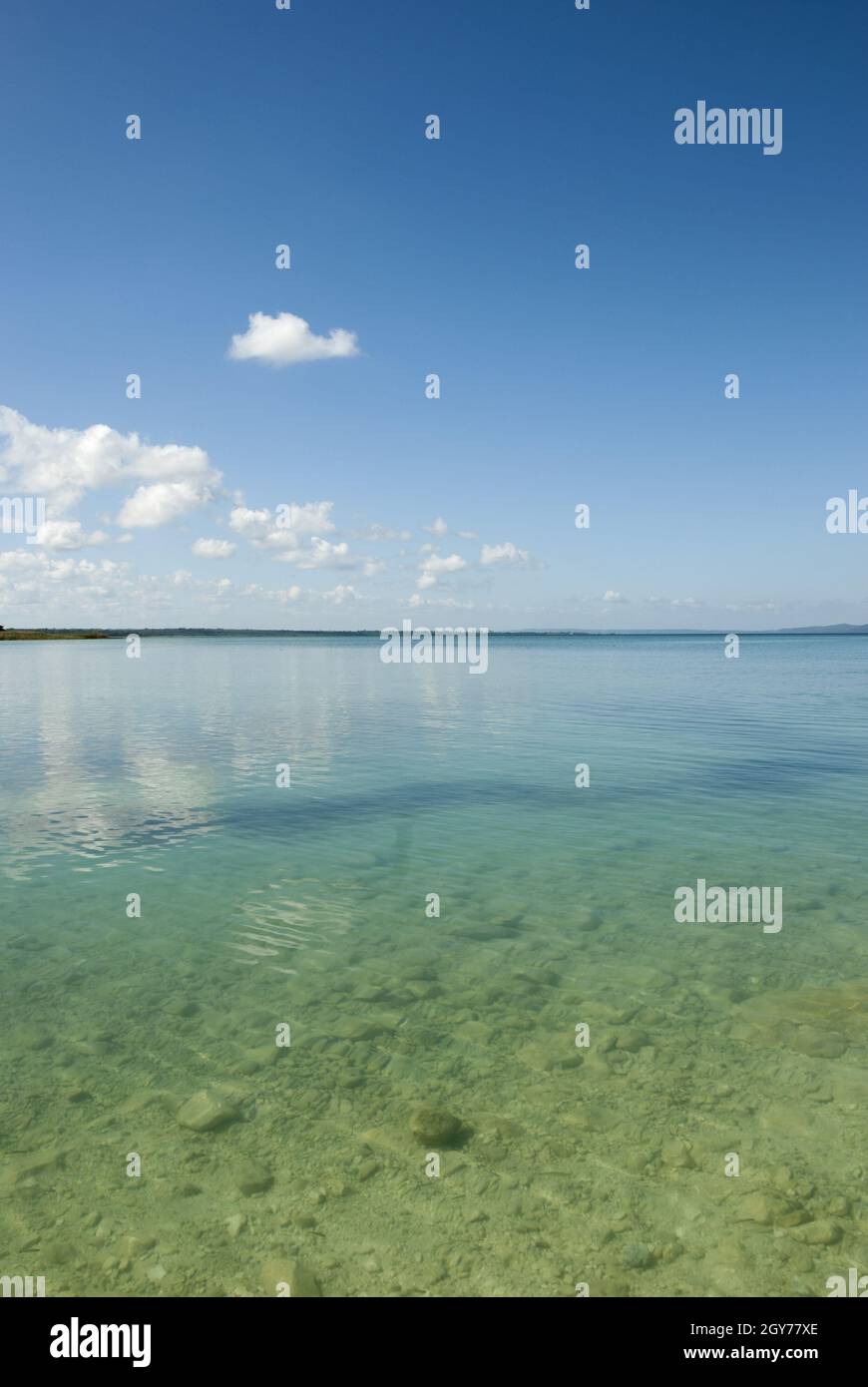 Lake Peten Itza in Guatemala, department of El Peten, Maya biosphere ...