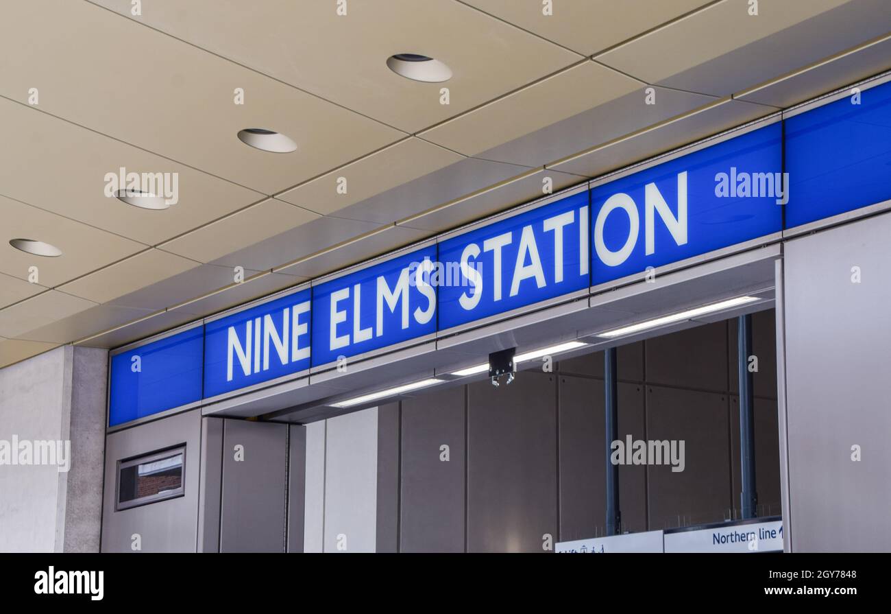 Nine Elms, a new London Underground station on the Northern Line, on ...