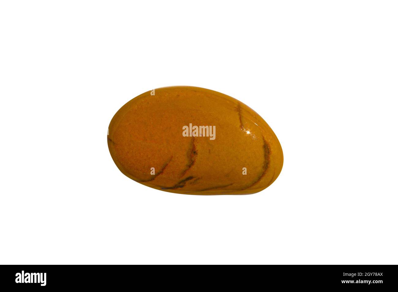 natural yellow stone isolated on white background. High quality photo ...