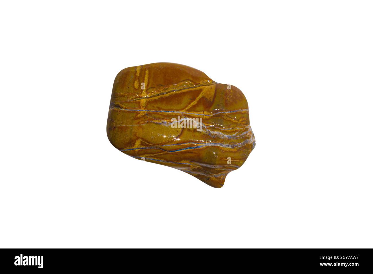 natural yellow stone isolated on white background. High quality photo ...