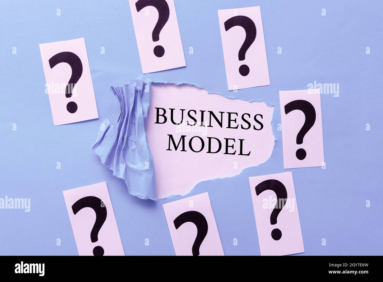 Hand writing sign Business Model, Concept meaning model showing how a ...