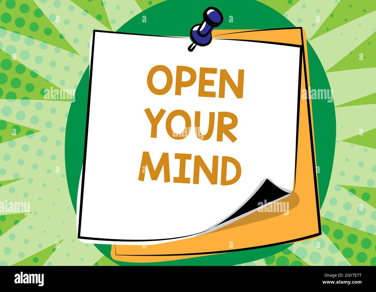 Text sign showing Open Your Mind, Business concept to be able to ...