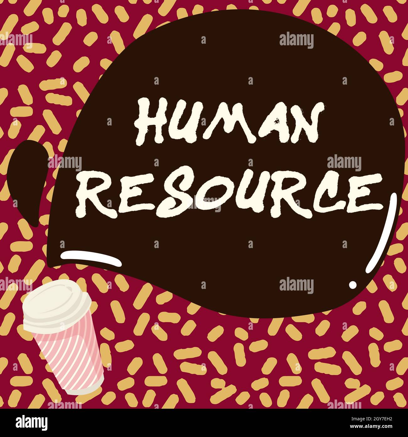 Sign displaying Human Resource, Business approach a critical department ...