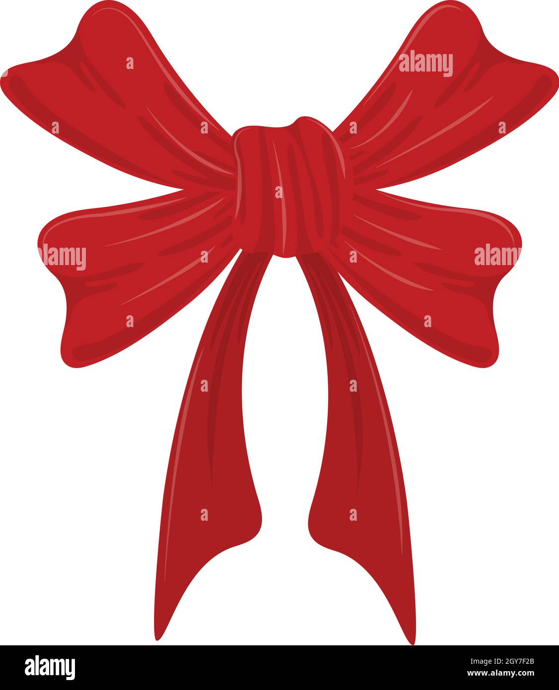 red ribbon bow Stock Vector Image & Art - Alamy