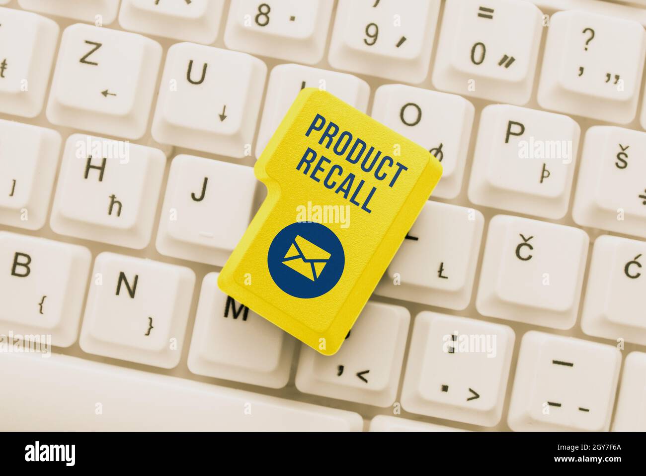 Sign displaying Product Recall, Business showcase request to return the ... Sign displaying Product Recall, Business showcase request to return the ...