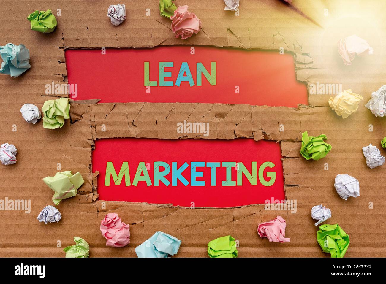 Text sign showing Lean Marketing, Internet Concept in charge of testing ...