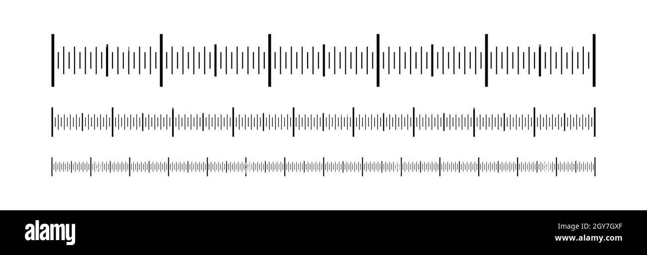 Ruler scale measure or vector length measurement scale chart. Vector ...