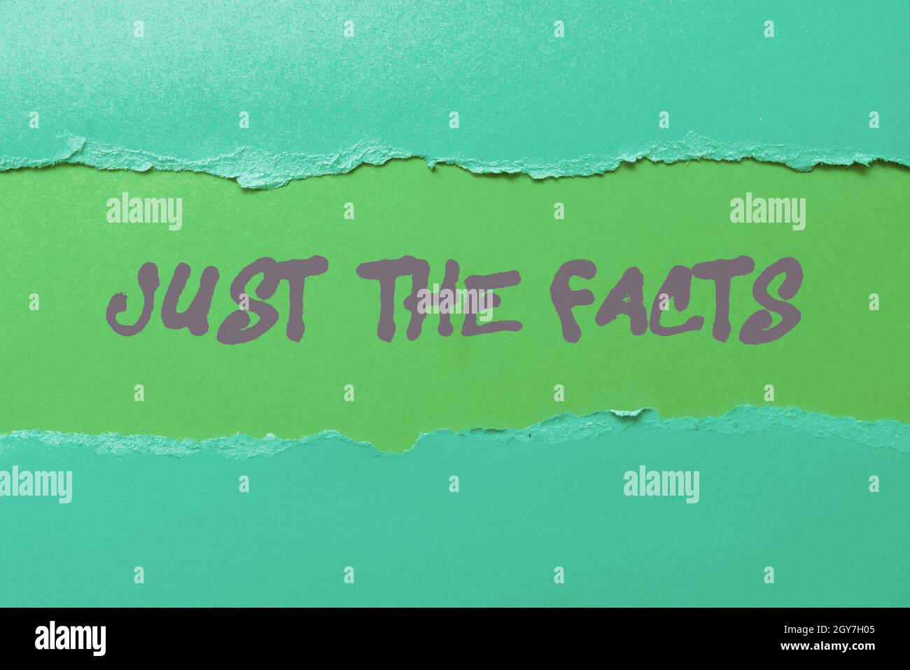 Conceptual display Just The Facts, Word for to have the correct ...