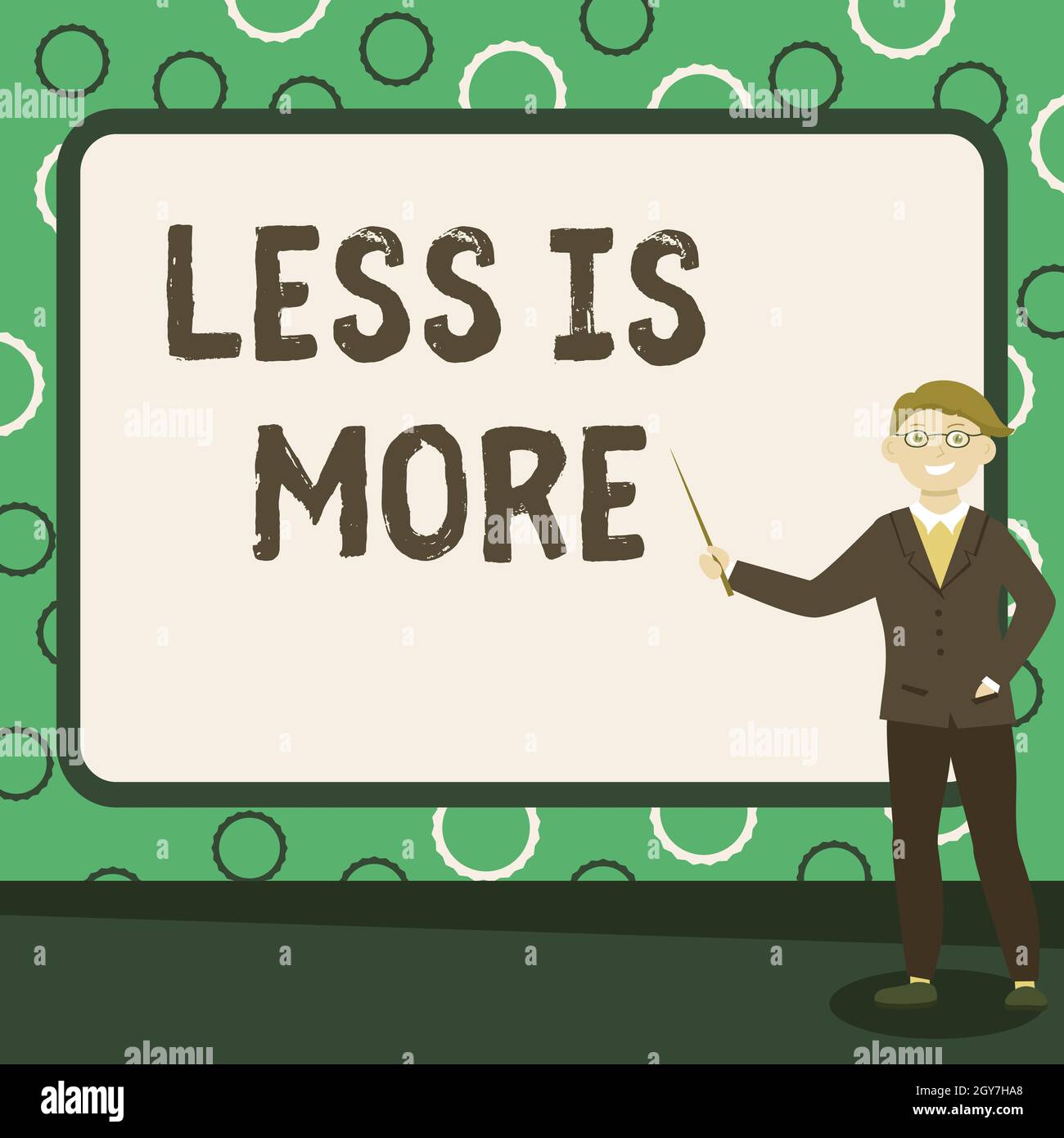 Text sign showing Less Is More, Internet Concept used to express a ...