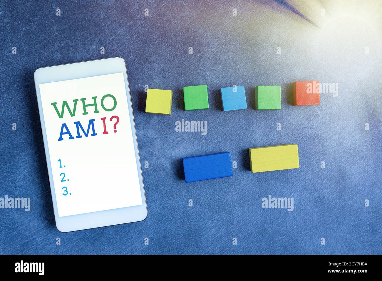 Text caption presenting Who Am I Question, Word Written on asking about ...