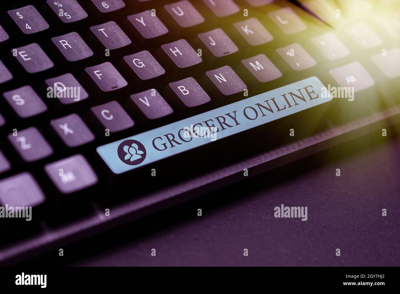 Writing displaying text Grocery Online, Business showcase digital ...