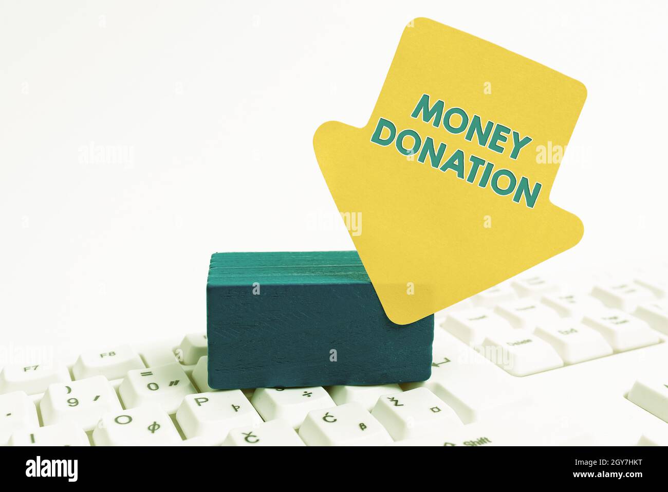 Laptop is displaying a gift box hi-res stock photography and images - Alamy