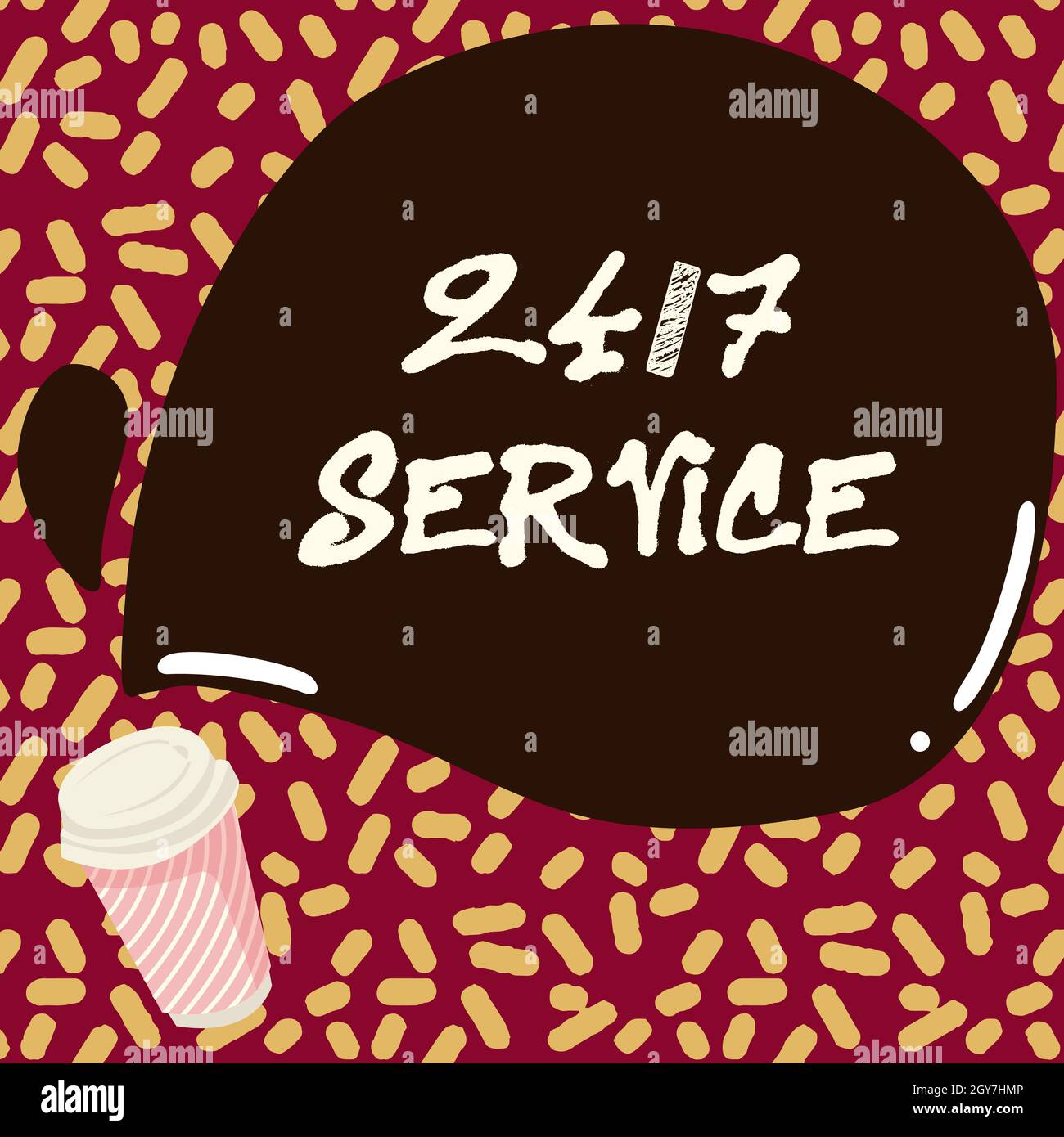 Conceptual display 24 on 7 Service, Business overview providing an ...