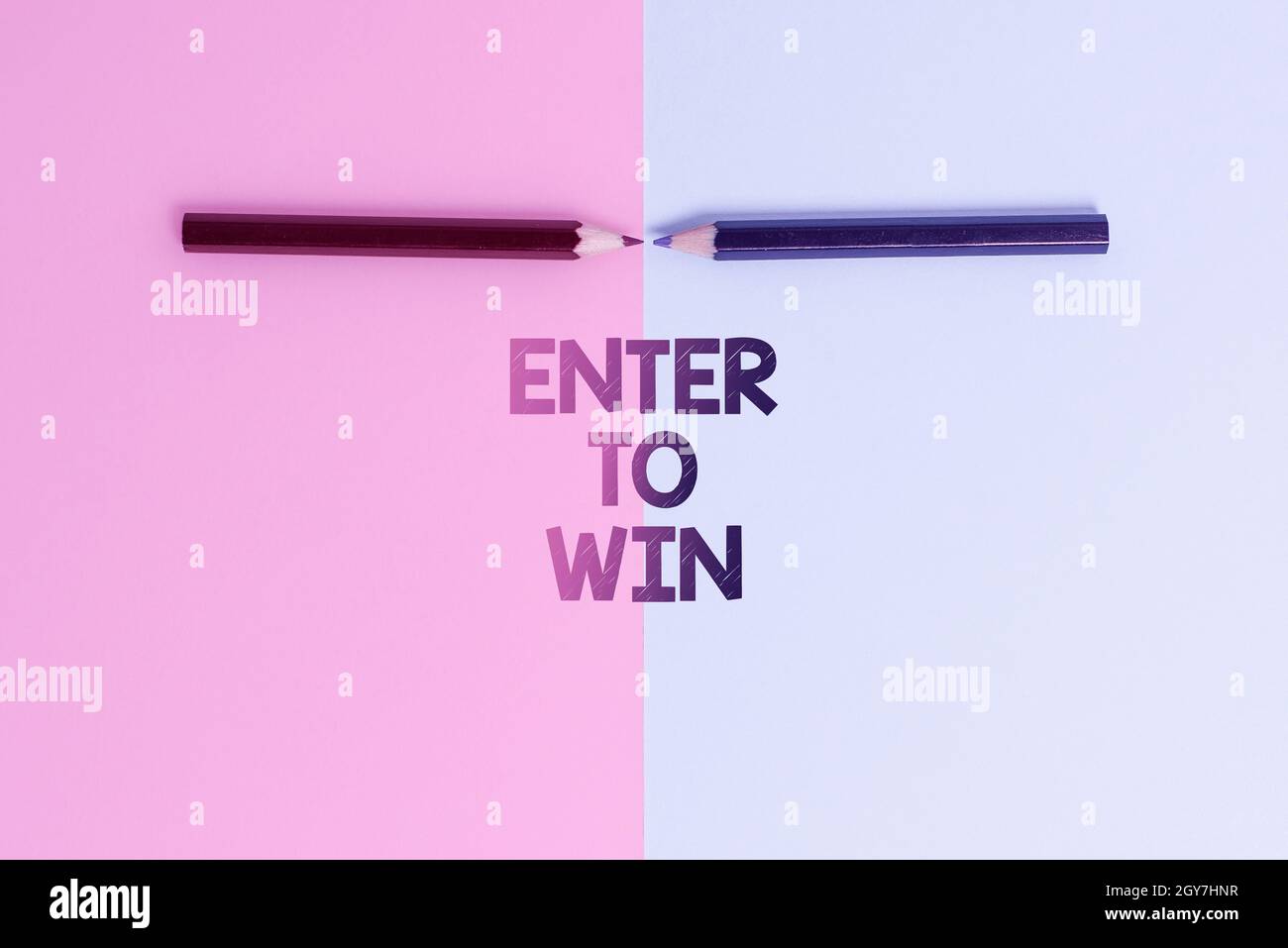 Sign displaying Enter To Win, Business idea exchanging something value ...