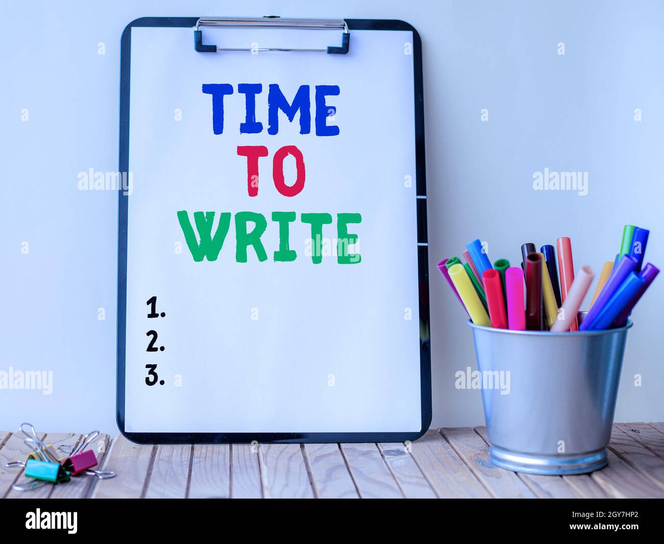 Text showing inspiration Time To Write, Business overview to record ...