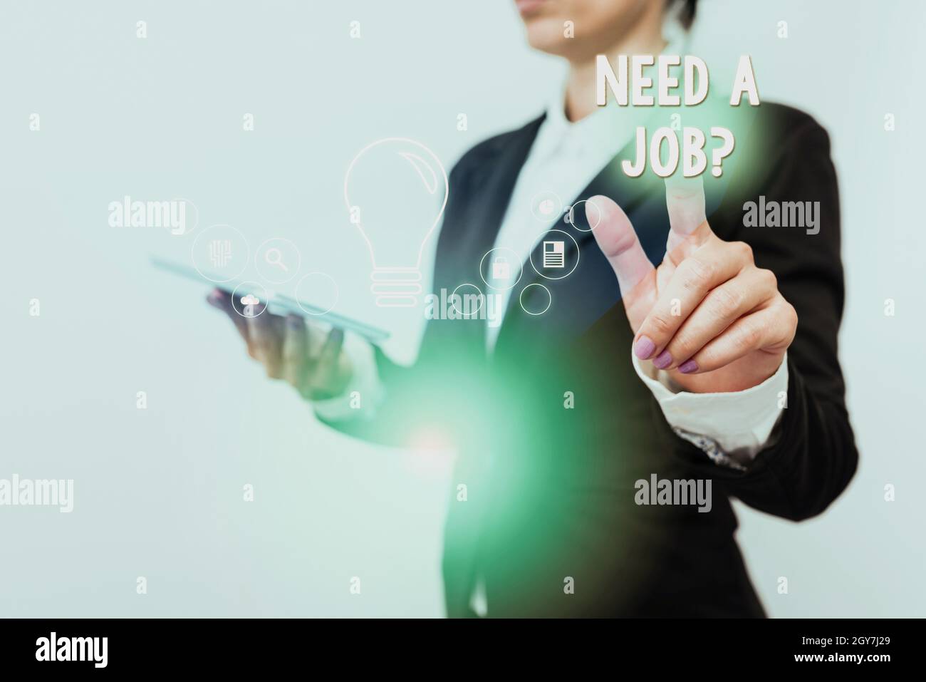 Conceptual caption Need A Job Question, Business approach to recruit an ... Conceptual caption Need A Job Question, Business approach to recruit an ...