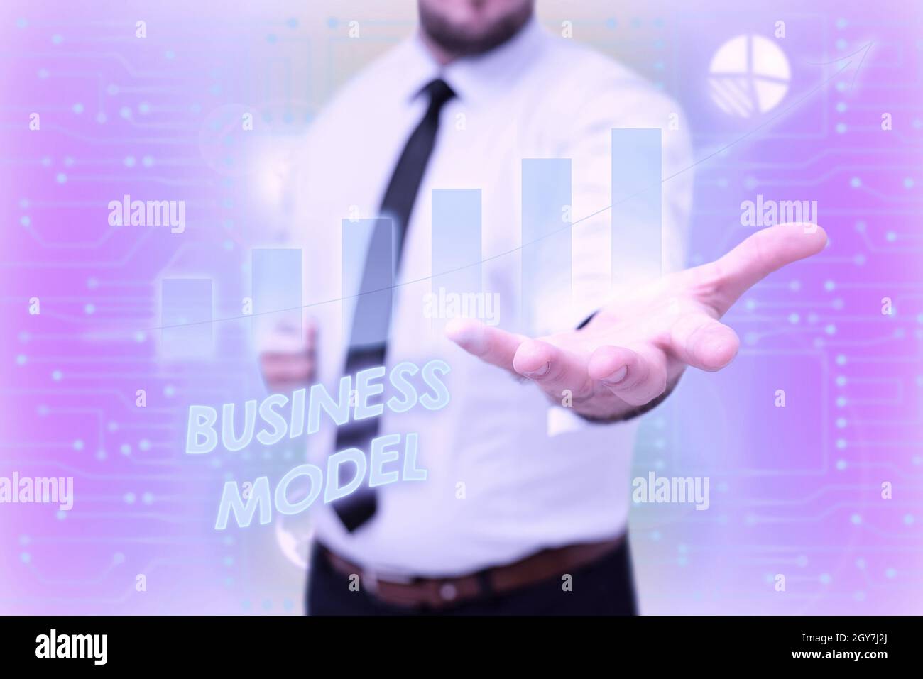 Conceptual display Business Model, Business showcase model showing how ...