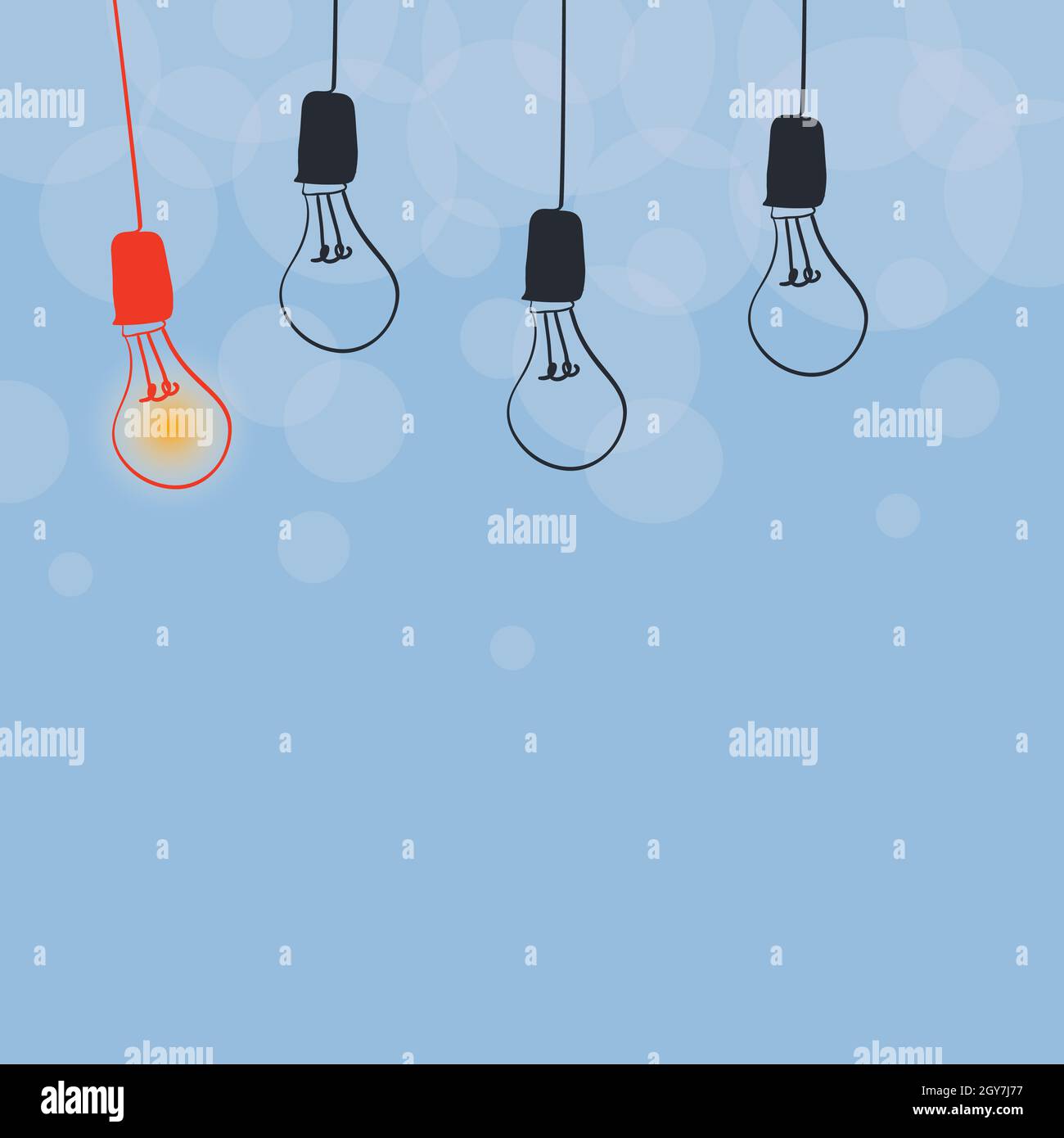 Abstract Displaying Different Ideas, Lights Presenting Intellect ...