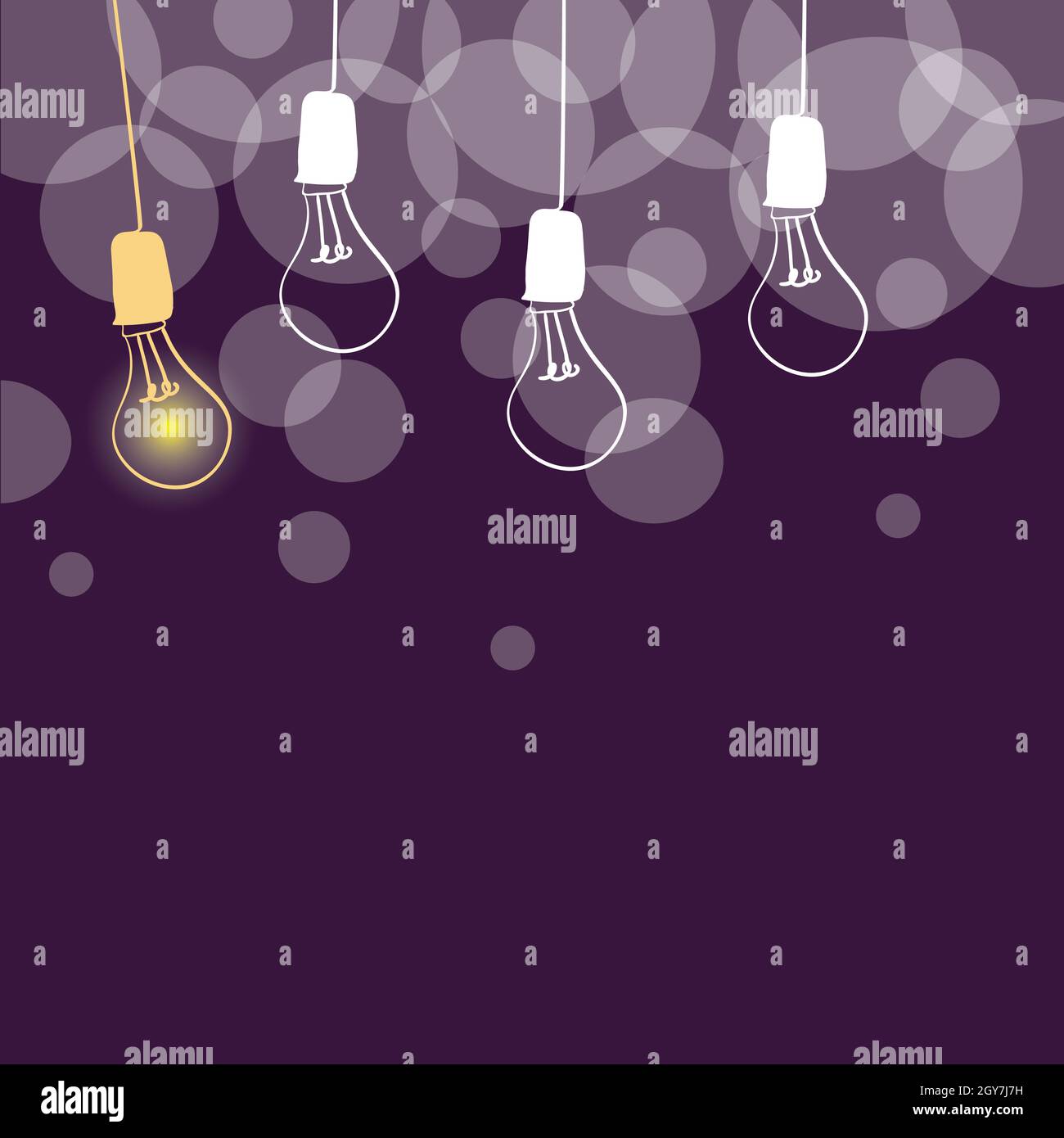 Abstract Displaying Different Ideas, Lights Presenting Intellect ...