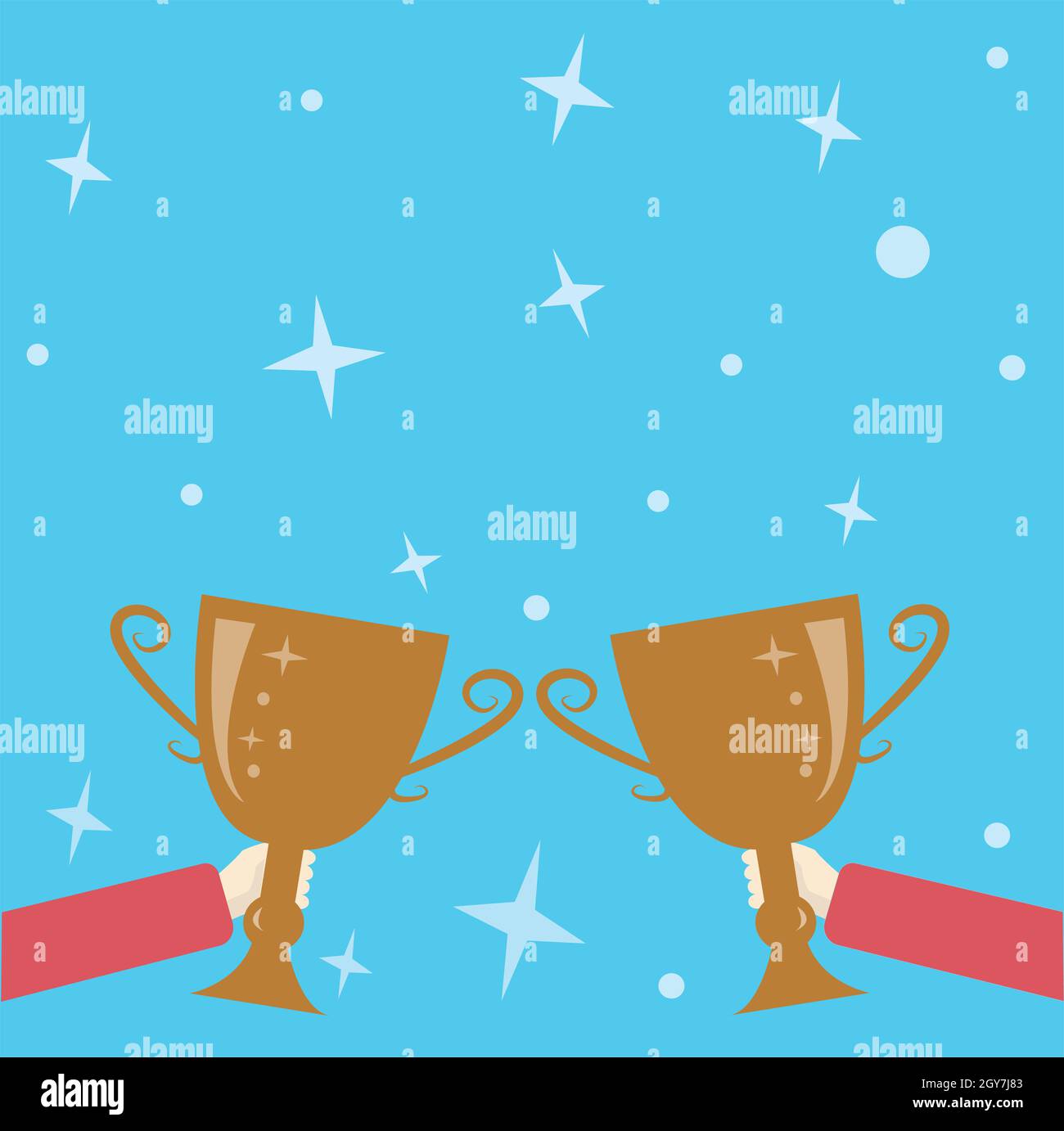 Abstract Victory Reward Ceremony, Celebrating New Winner Concept Stock ...