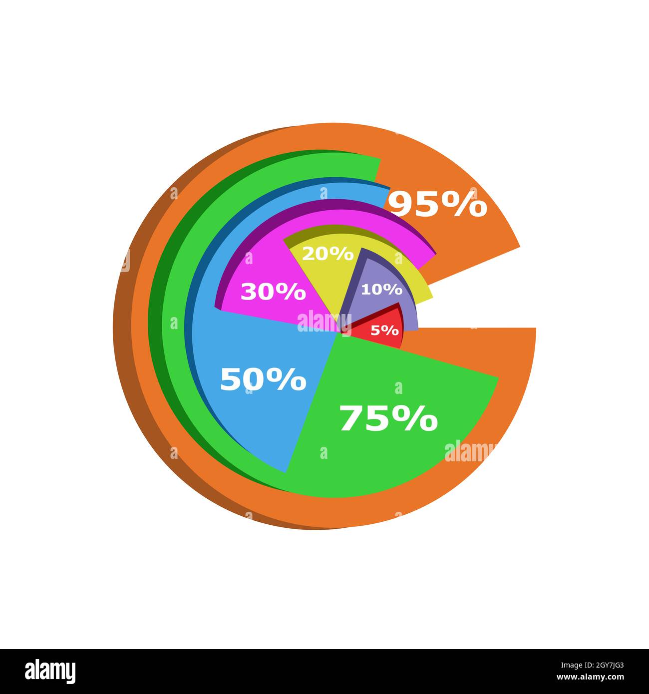 Abstract 3D infographic template with options for process diagram ...