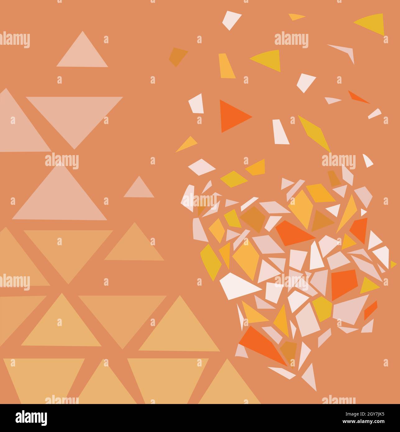 Colorful Wallpaper Image, Shatter Effect Design, Geometric Pattern ...
