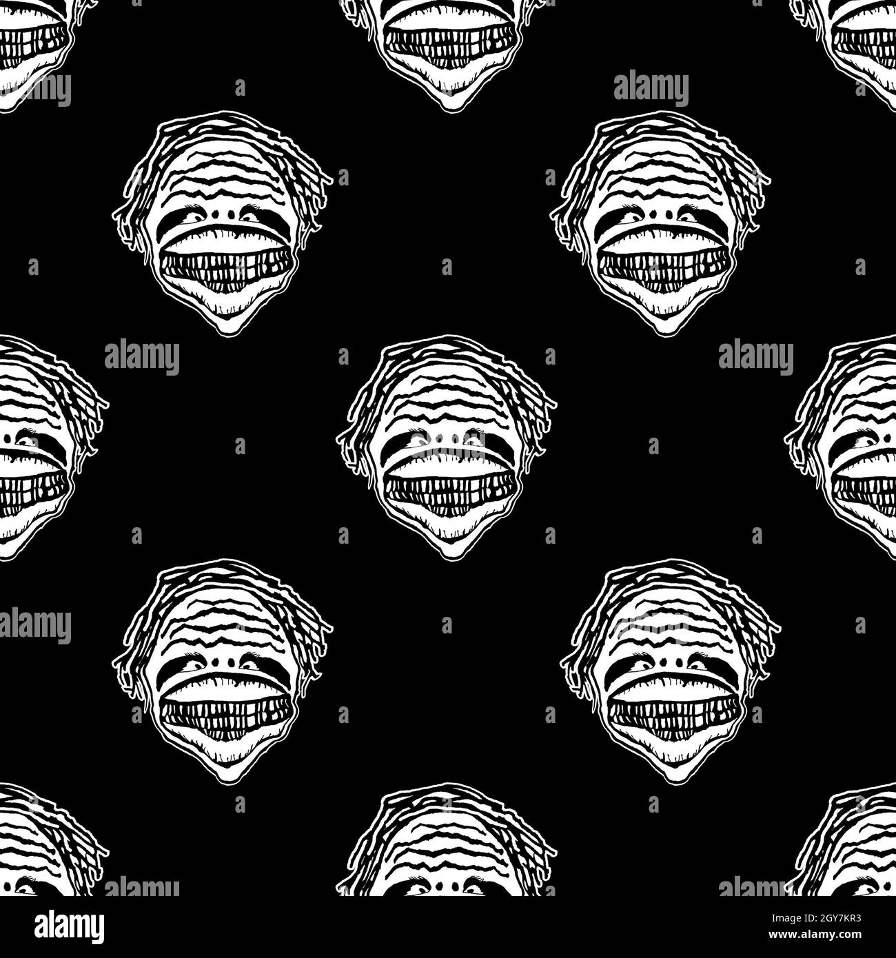 Creepy monster sketch Black and White Stock Photos & Images - Alamy