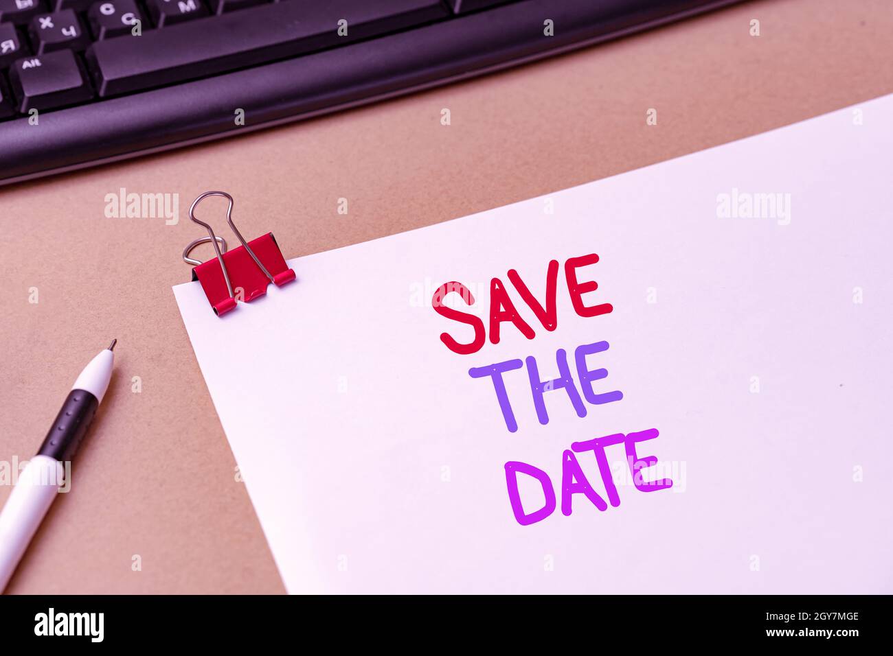 Text sign showing Save The Date, Word for Organizing events well make ...