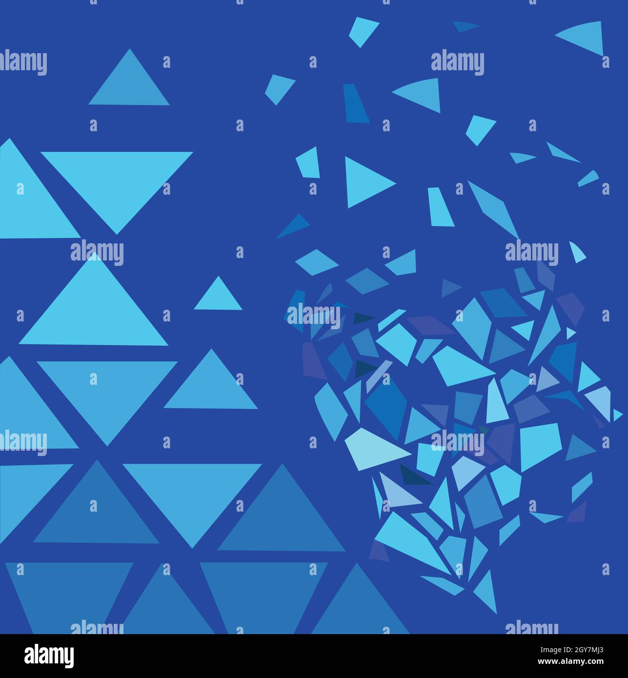 Colorful Wallpaper Image, Shatter Effect Design, Geometric Pattern ...