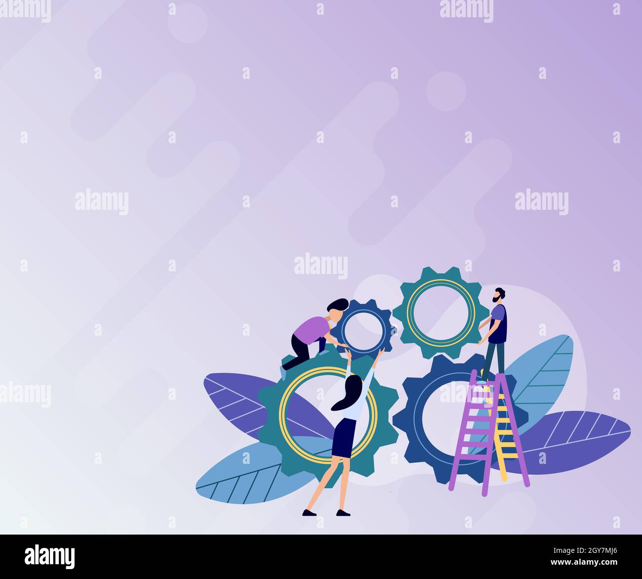 Abstract Helping Build Community, Society Working Together Concept ...