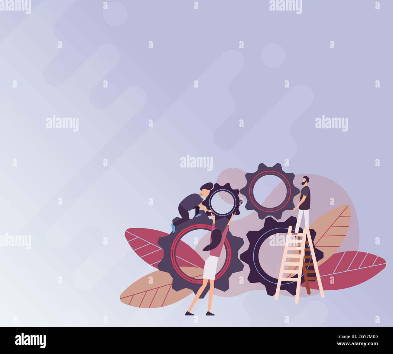 Abstract Helping Build Community, Society Working Together Concept ...