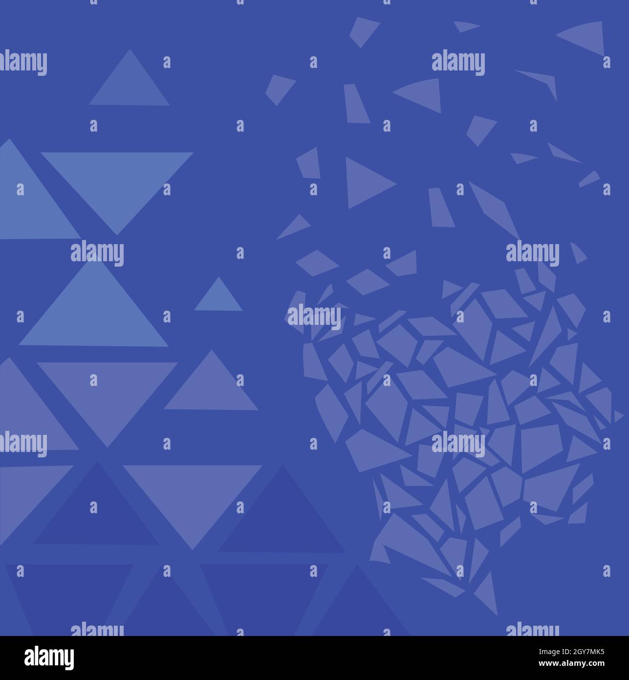 Colorful Wallpaper Image, Shatter Effect Design, Geometric Pattern ...