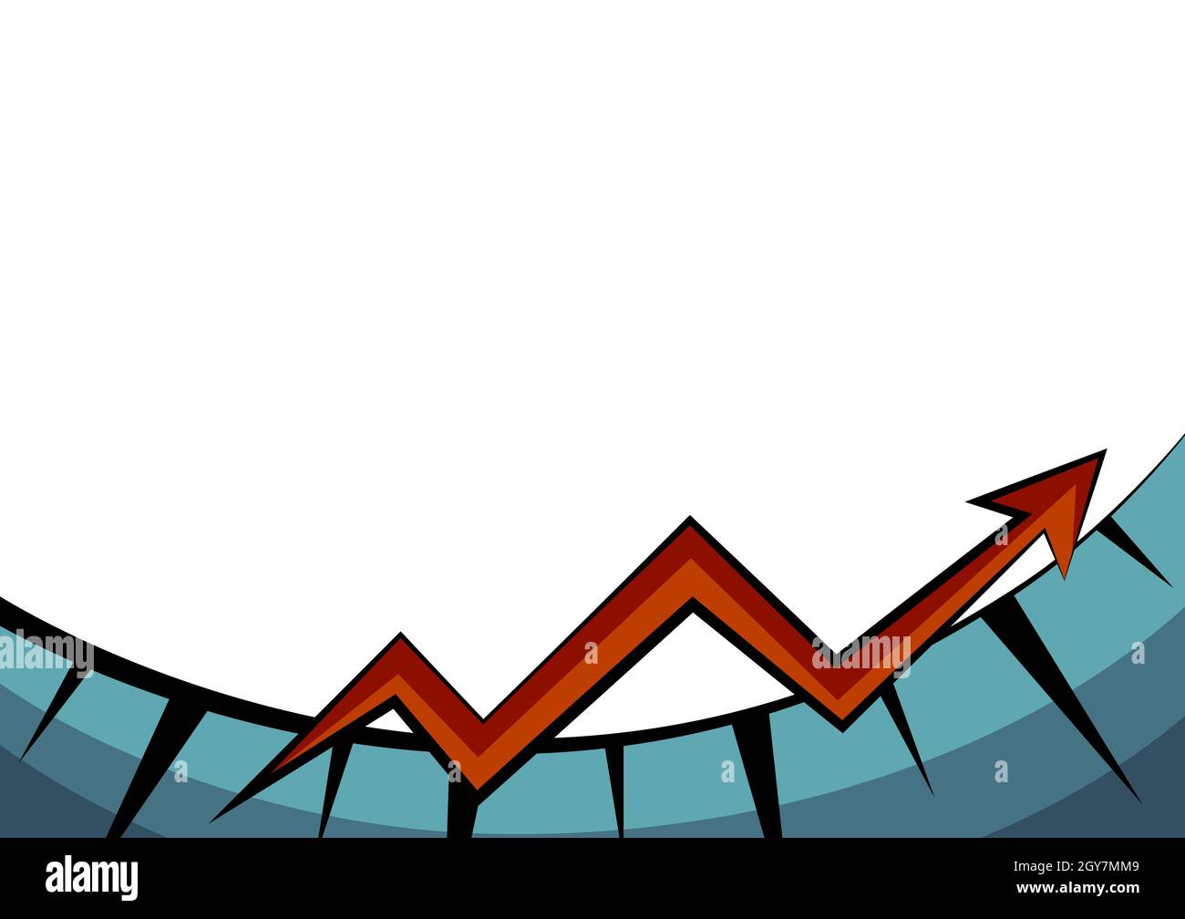 Abstract Graph Presenting Progress, Moving Forward And Improving ...