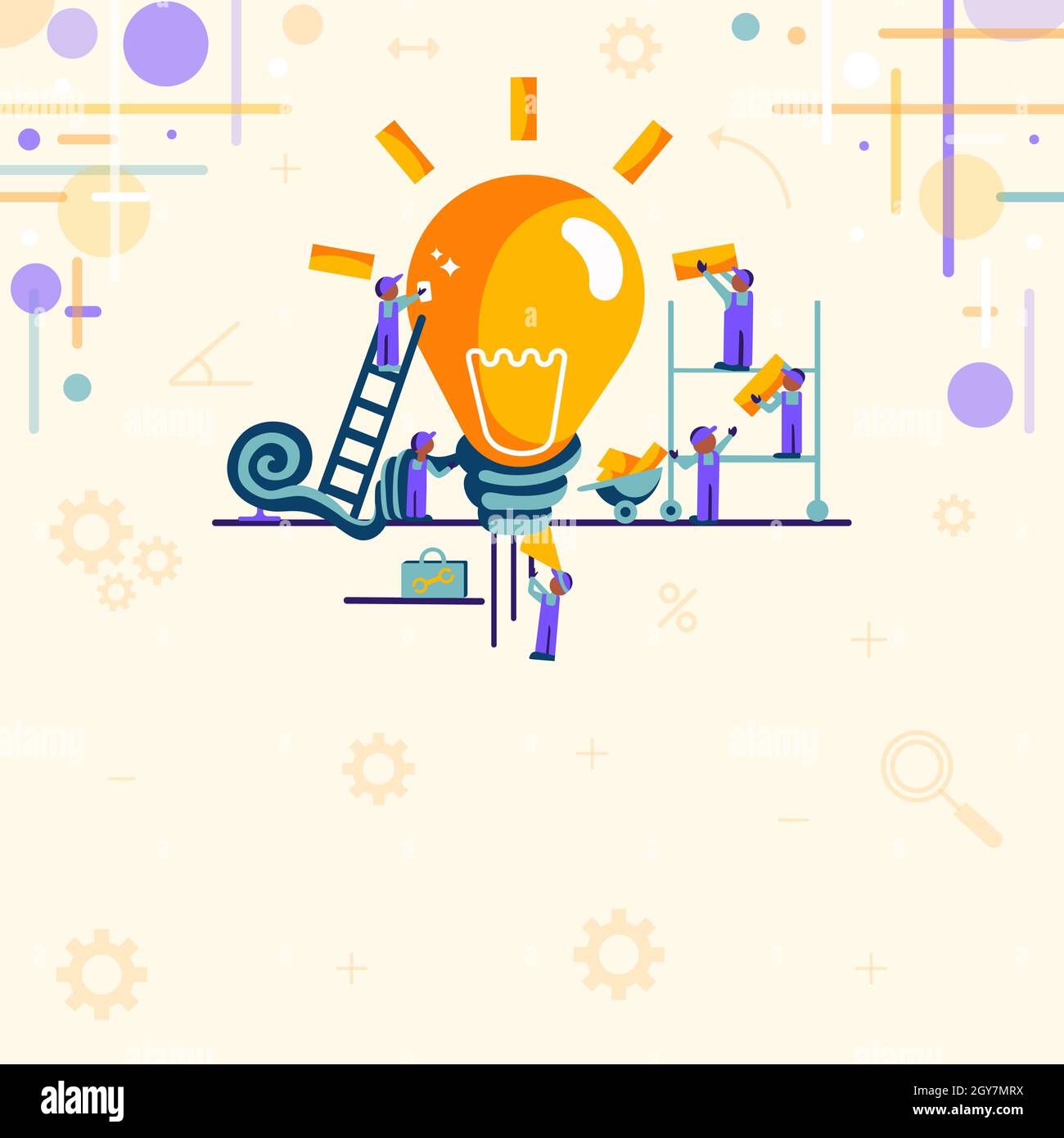 Abstract Working Together For Better Results, Group Effort Concept ...