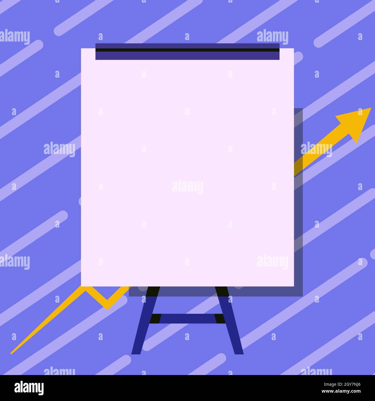Whiteboard Drawing With Arrow Going Up Presenting Growing Graph Stock ...