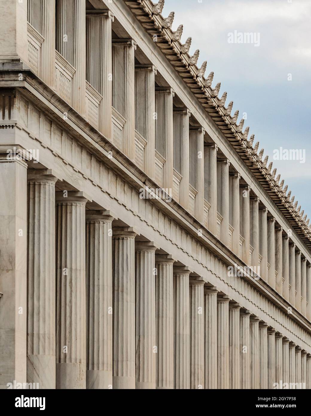 Exterior shot ancient building museum at plaka district, athens Stock ...